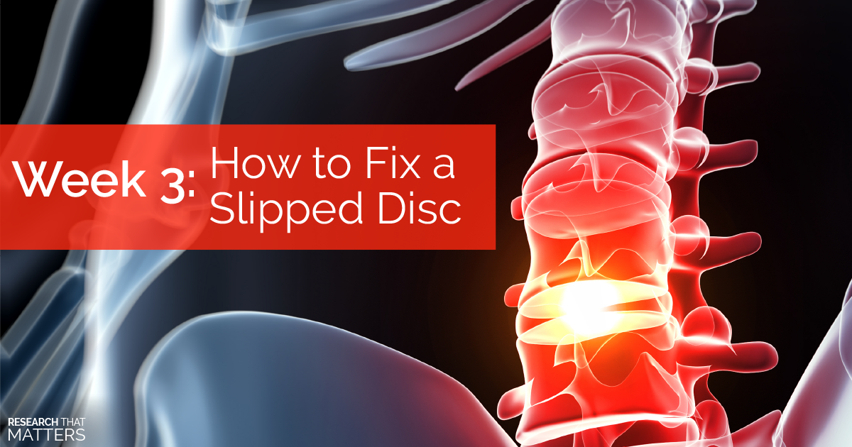 How to Fix a Slipped Disc - Cornerstone Family Chiropractic
